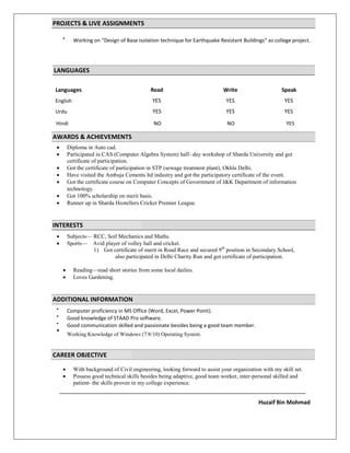 updated_resume_of huzi + sharda | PDF