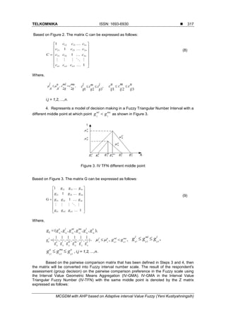 MCGDM with AHP based on Adaptive interval Value Fuzzy | PDF