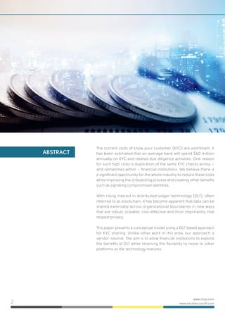 Blockchain based approach to KYC sharing | PDF