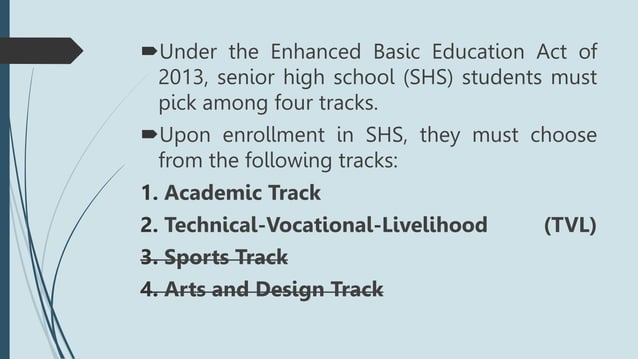 387532689-SHS-Track-and-Strand-final.pptx | Secondary Education | Education