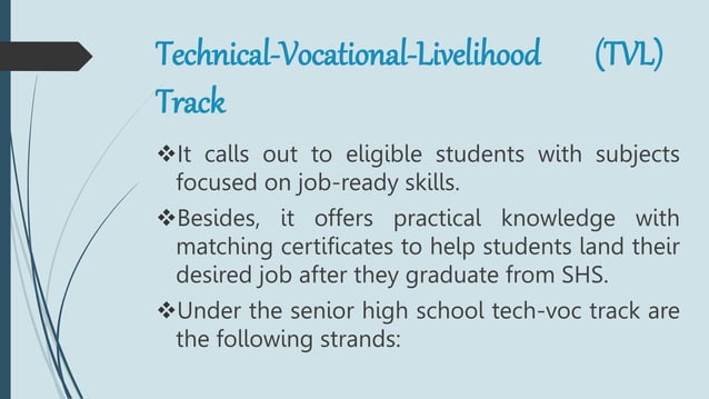 387532689-SHS-Track-and-Strand-final.pptx | Secondary Education | Education