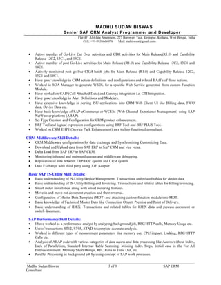 Resume_SAP CRM Consultant_ Madhusudan Biswas_9.5yrs Exp_for SAP CRM ...