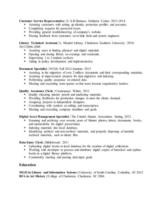 Deirdre Jones Resume Part Time Position | PDF