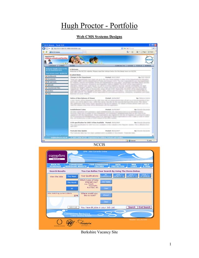 Hugh Proctor - Portfolio | PDF