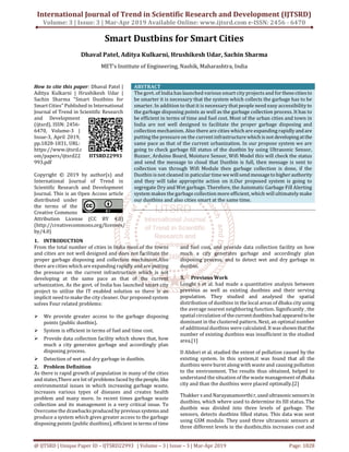 Smart Dustbins for Smart Cities | PDF