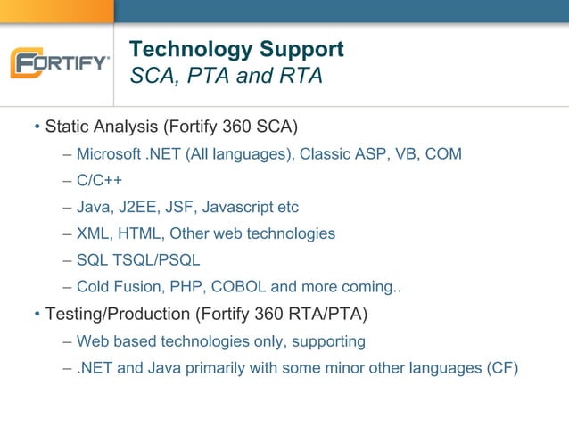 Fortify technology | PPTX