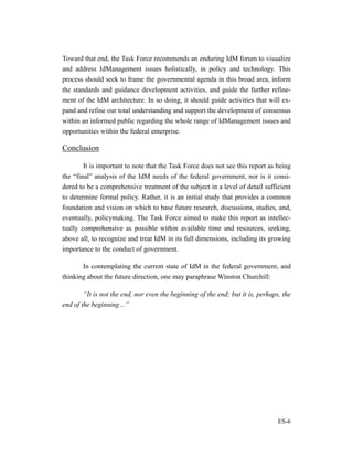 NSTC Identity Management Task Force Report Executive Summary | PDF