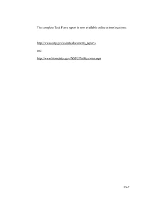 NSTC Identity Management Task Force Report Executive Summary | PDF