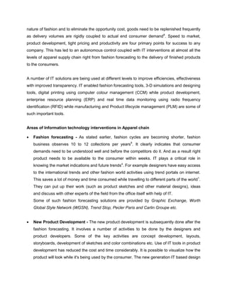 IT Applications in Apparel Industry | PDF | Apparel Industry | Industries