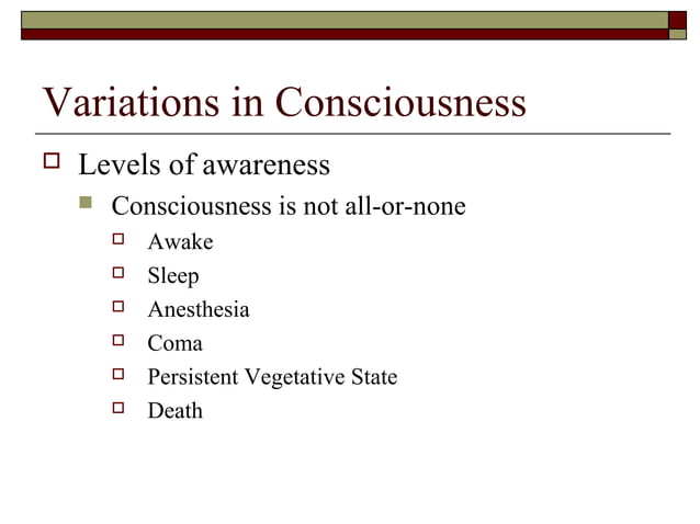 Consciousness | PPT