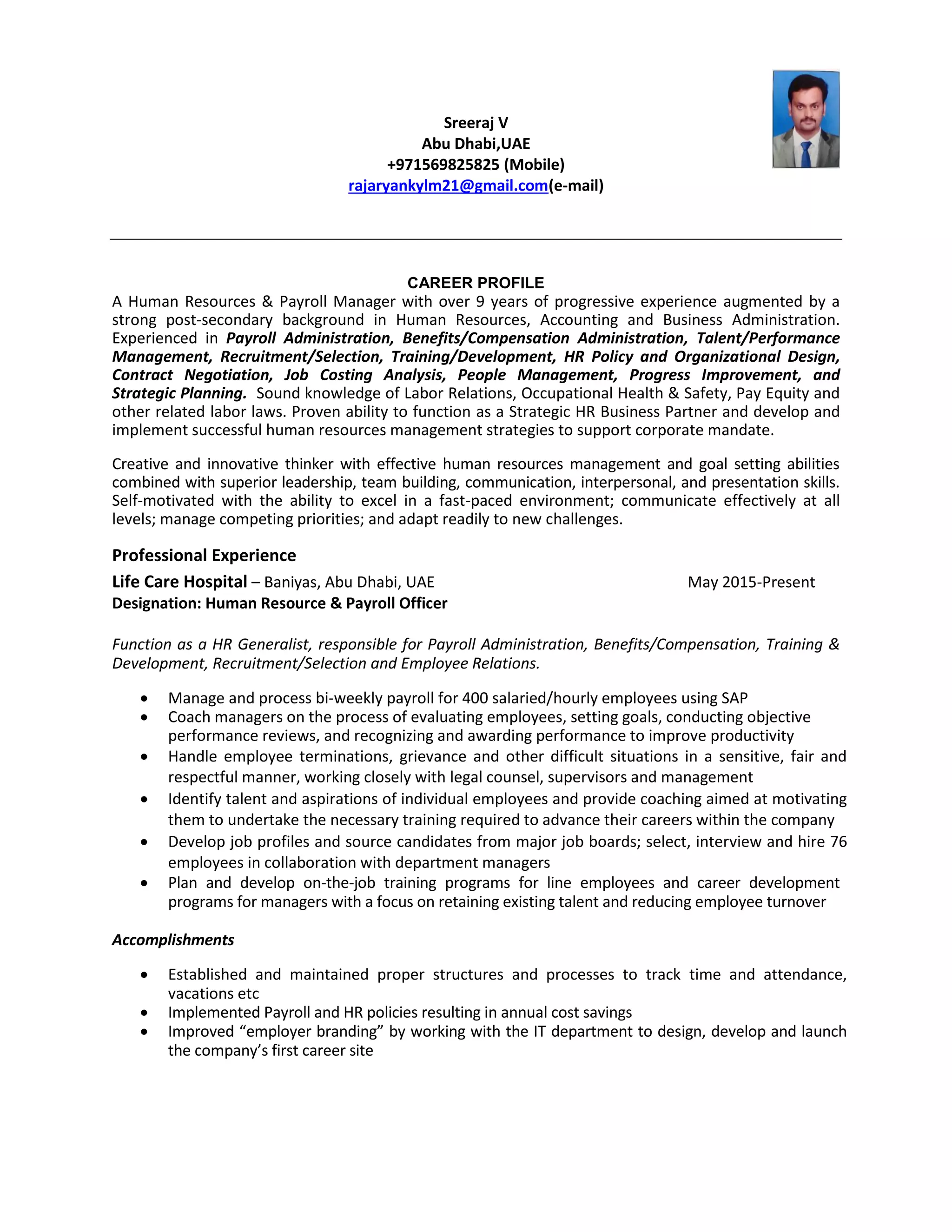 Sreeraj CV (2) | PDF