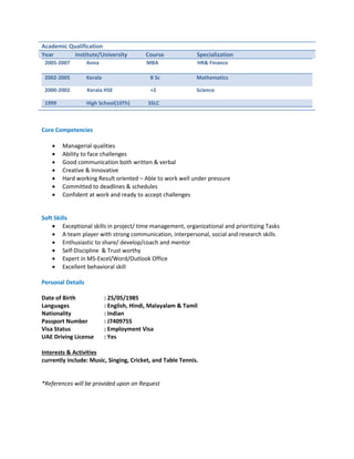 Sreeraj CV (2) | PDF
