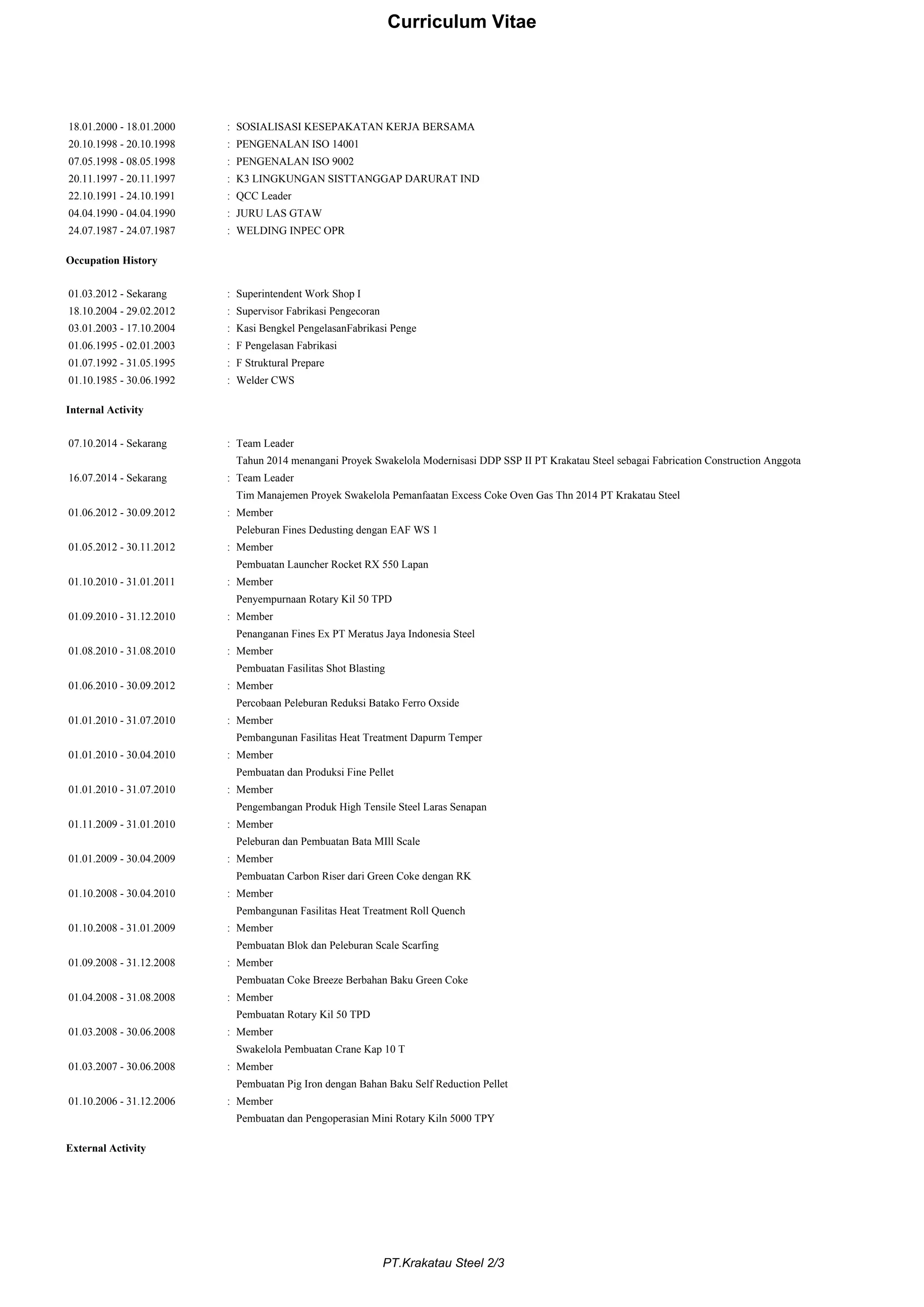 Curriculum Vitae | PDF