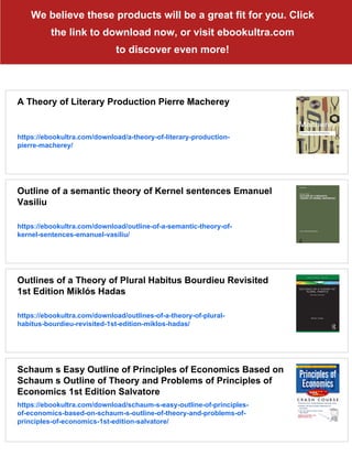 Outline of a Theory of Practice Pierre Bourdieu | PDF