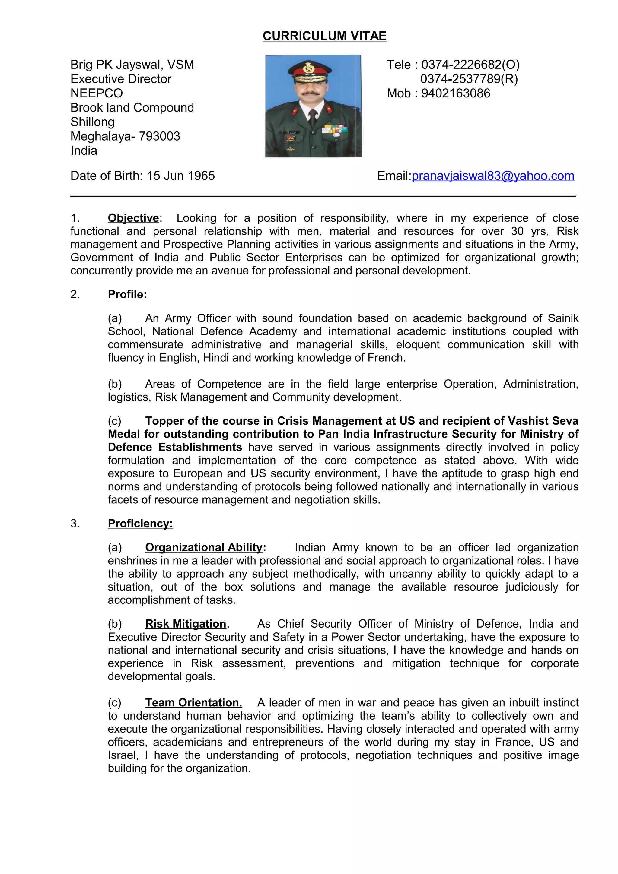 Copy of CURRICULUM VITAE1 | DOC