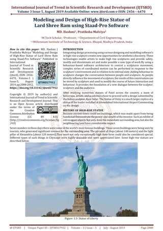 Modeling and Design of High Rise Statue of Lard Shree Ram using Staad ...