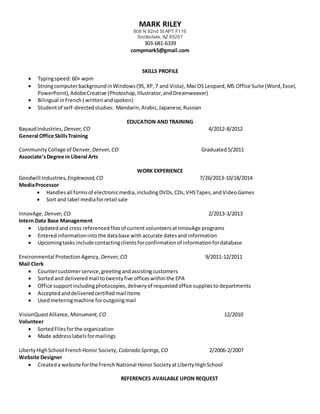Mark Resume-updated | PDF