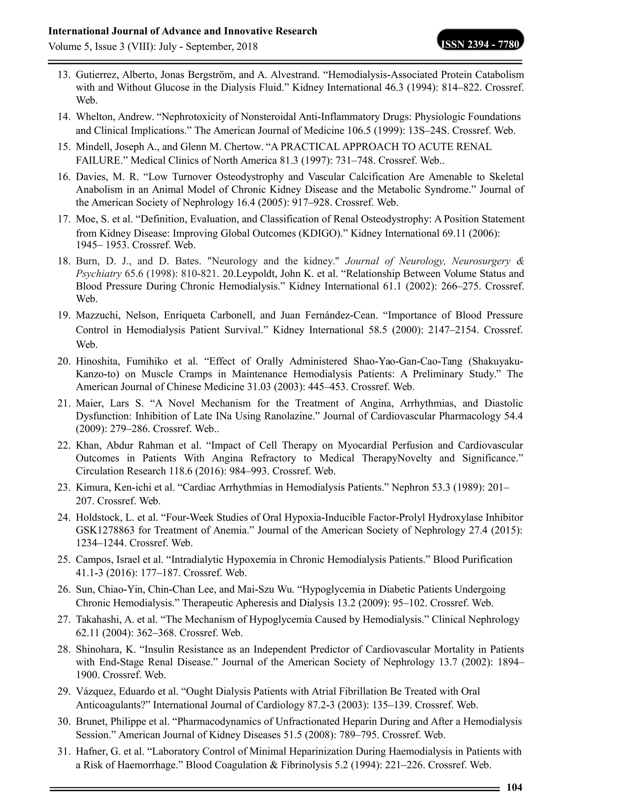 A review nutrition in chronic kidney disease patients | PDF