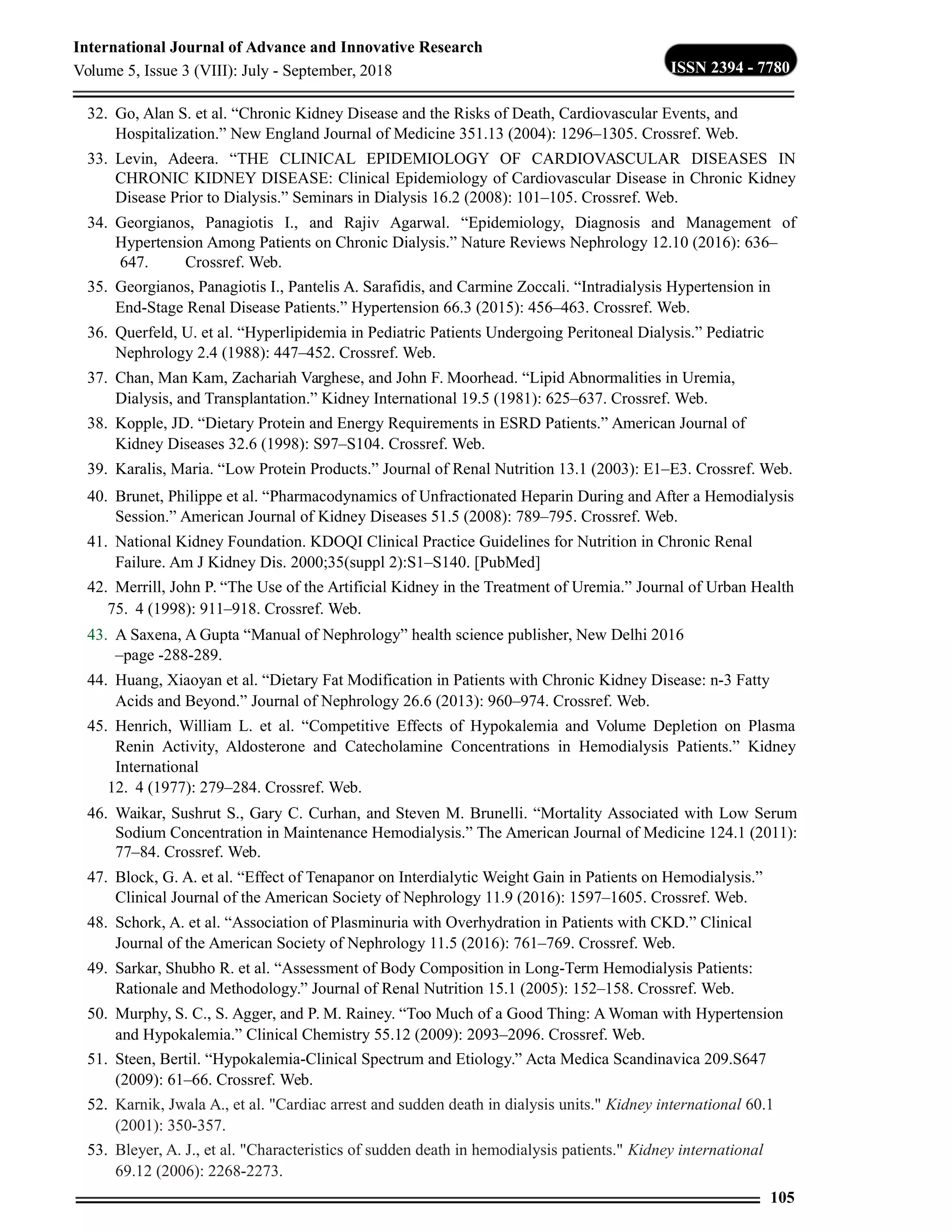 A review nutrition in chronic kidney disease patients | PDF