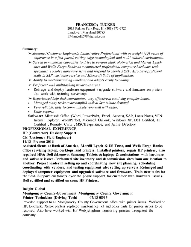 FRANCESCA resume2016 | PDF