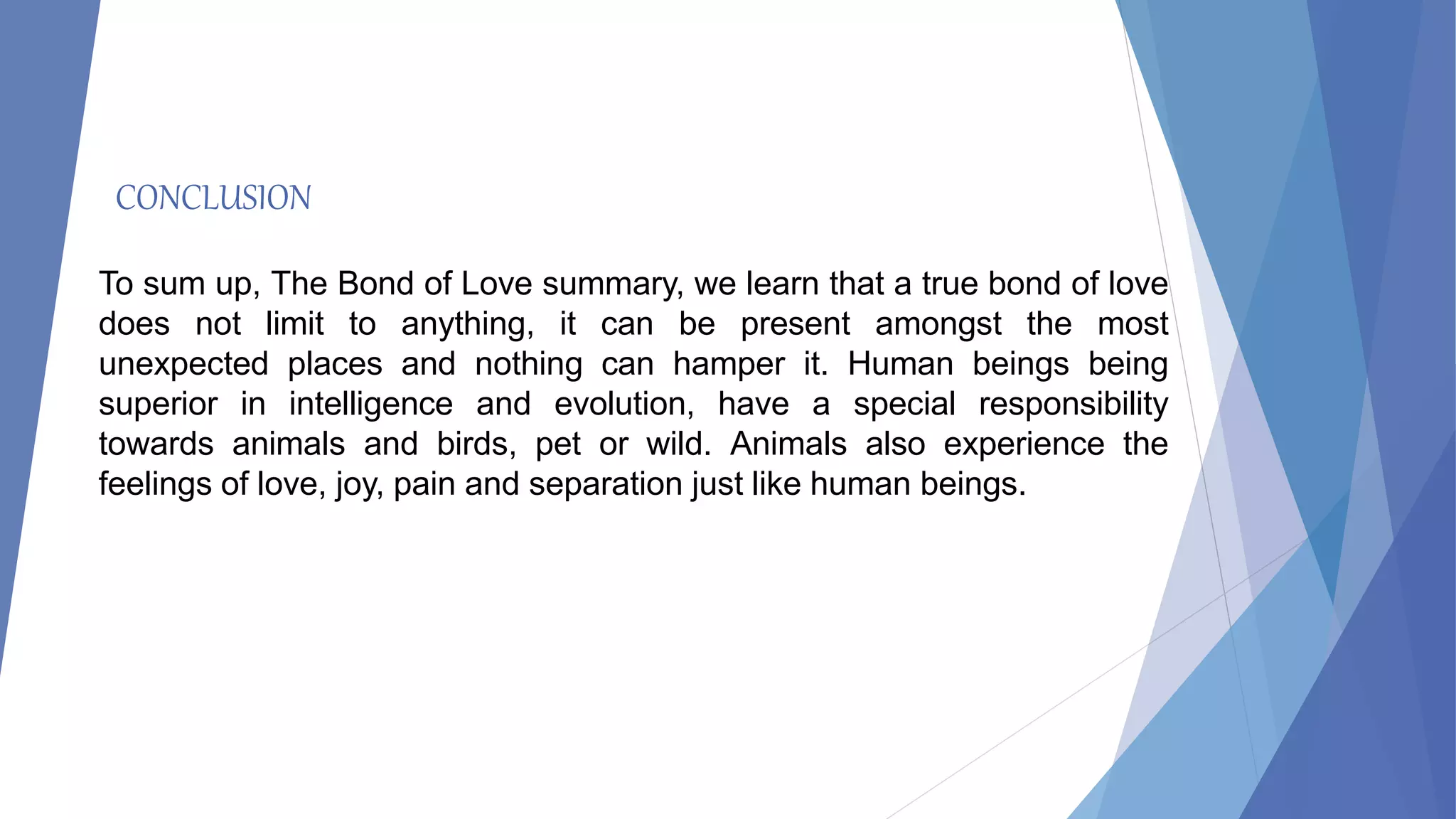 the bond of love ppt | PPTX