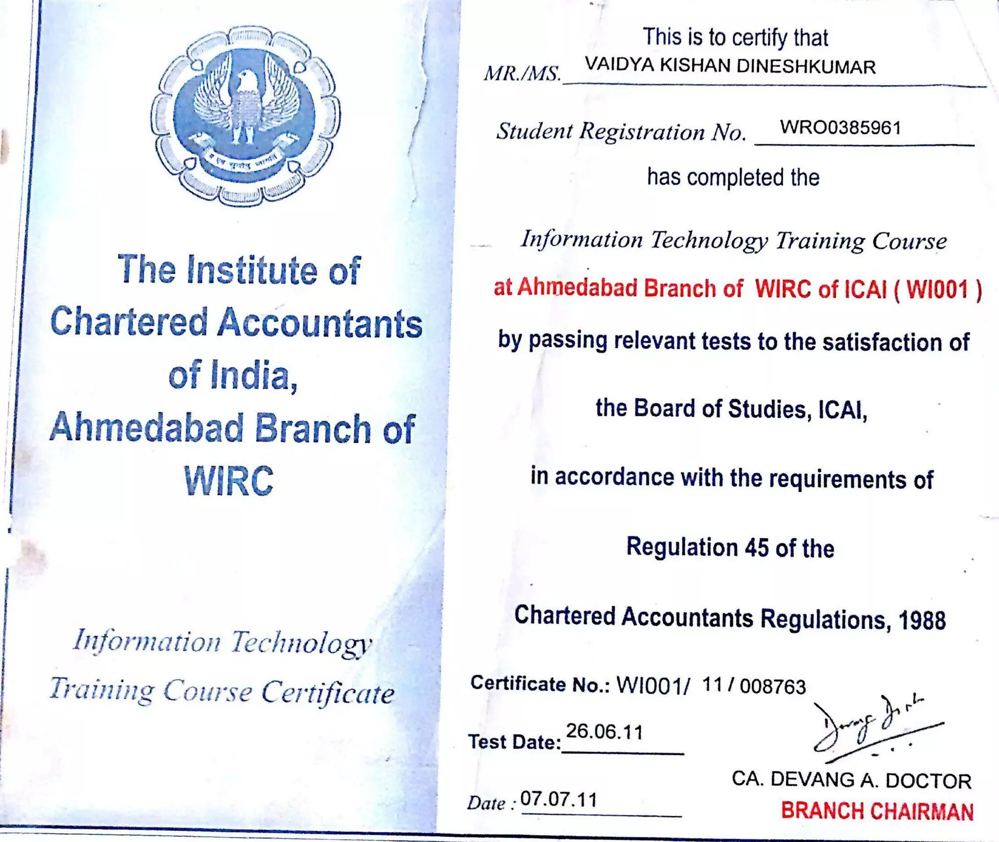 Information Technology Certificate | PDF