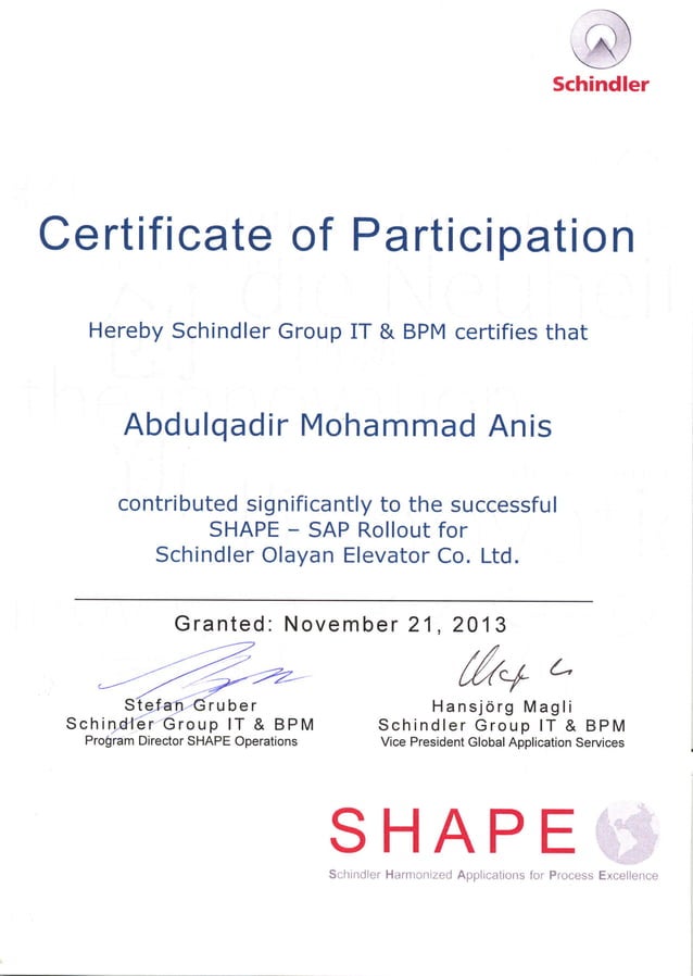 SAP CERTIFICATE | PDF