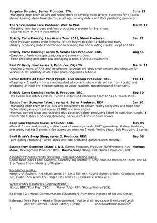 KEITH COTTON Series producer | DOCX