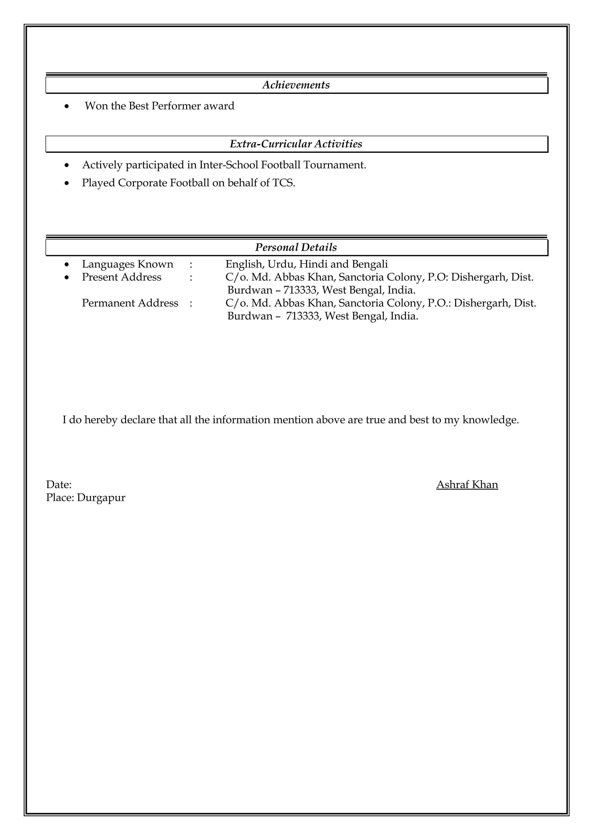 Ashraf Resume updated | DOC