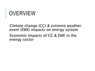 CCEWE Impacts energy | PPT