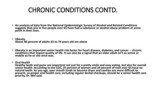 Chronic Illnesses in seniors | PPTX