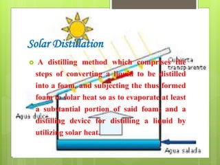SOLAR DISTILLATION | PPTX