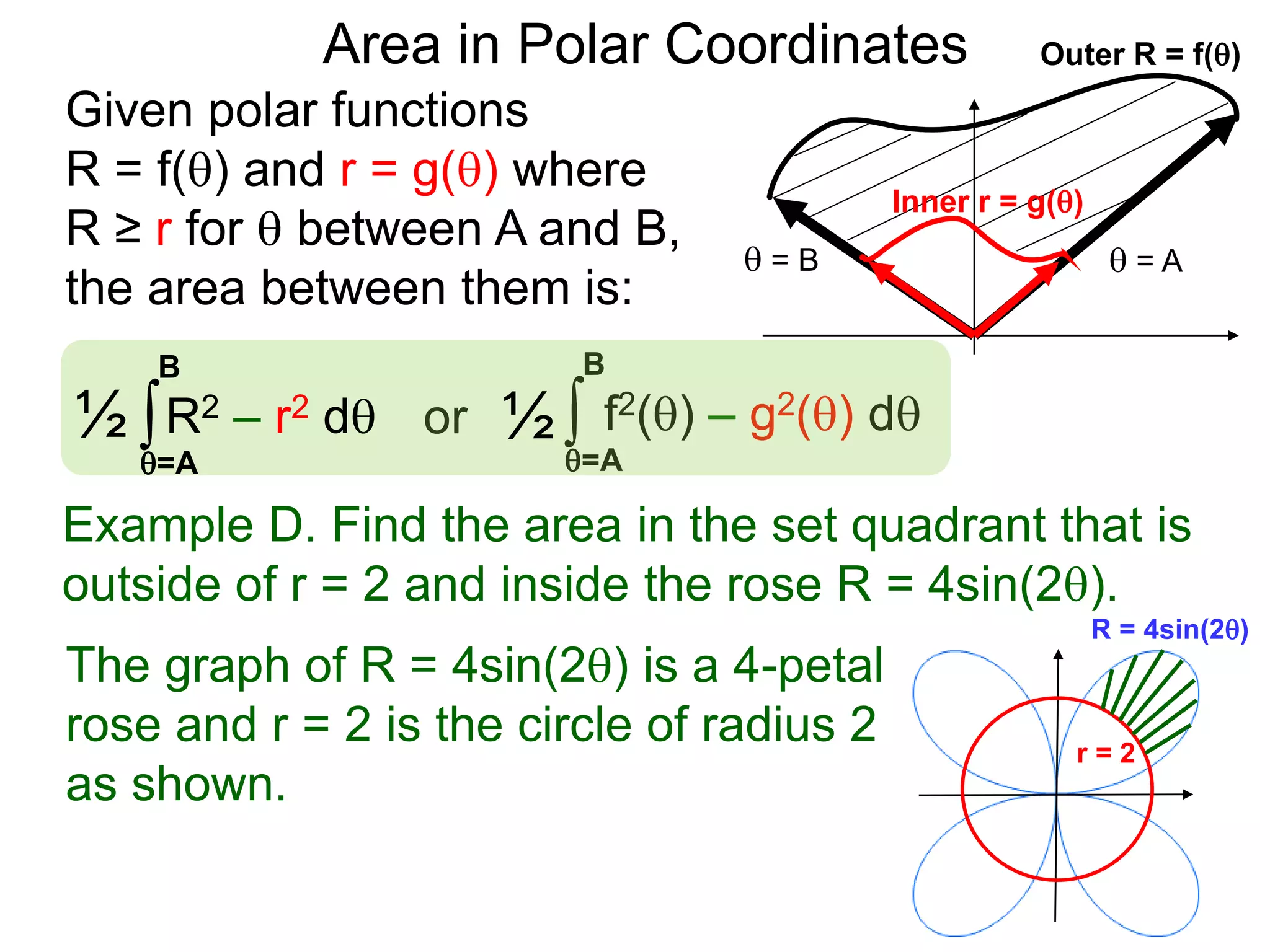 36 area in polar coordinate | PPT