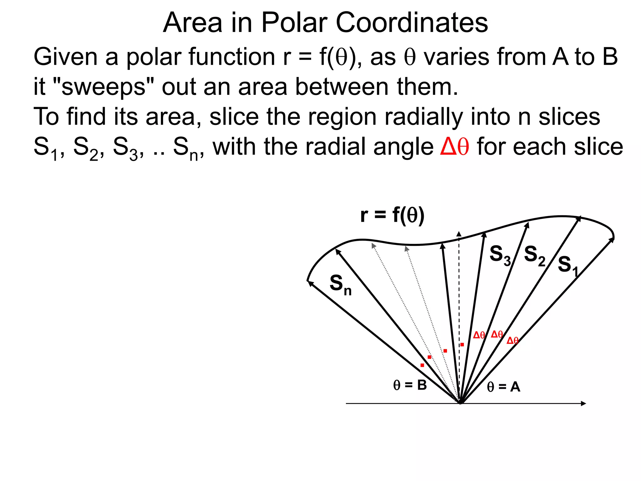 36 area in polar coordinate | PPT