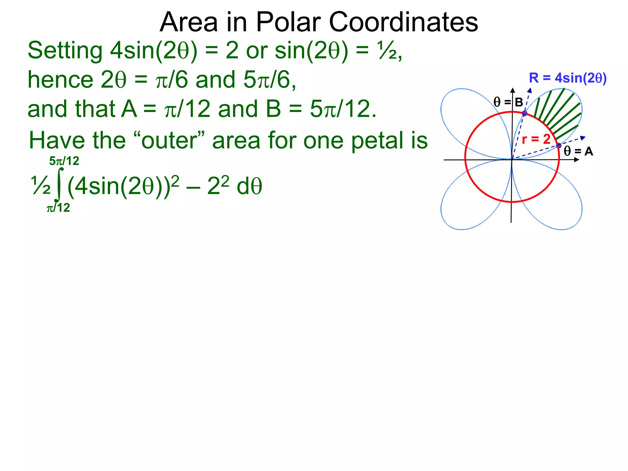 36 area in polar coordinate | PPT