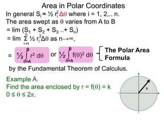 36 area in polar coordinate | PPT