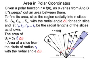 36 area in polar coordinate | PPT