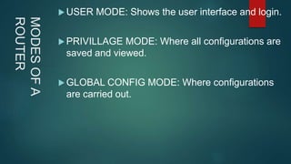 how to config a router | PPTX | Computer Networking | Computing