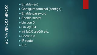 how to config a router | PPTX | Computer Networking | Computing