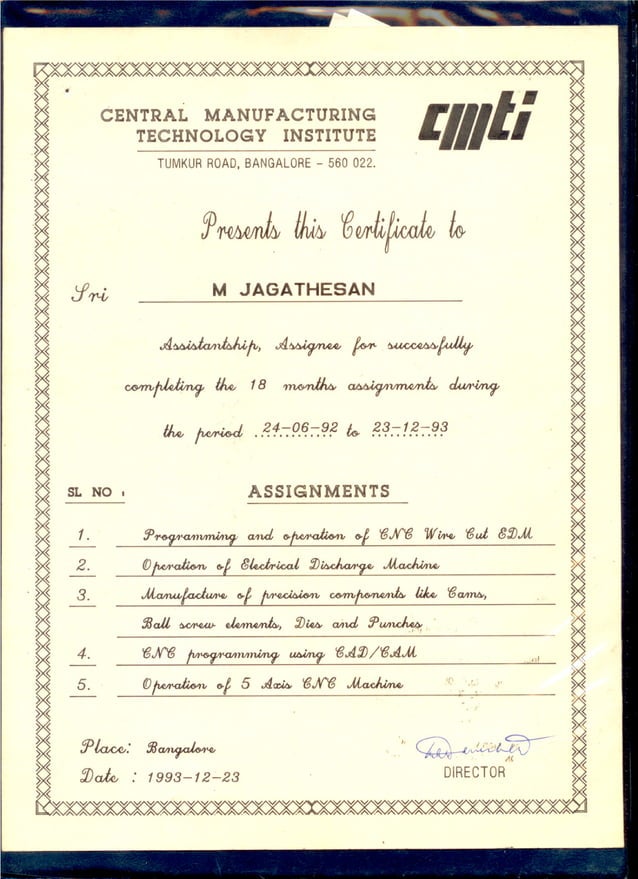 CMTI post diploma | PDF