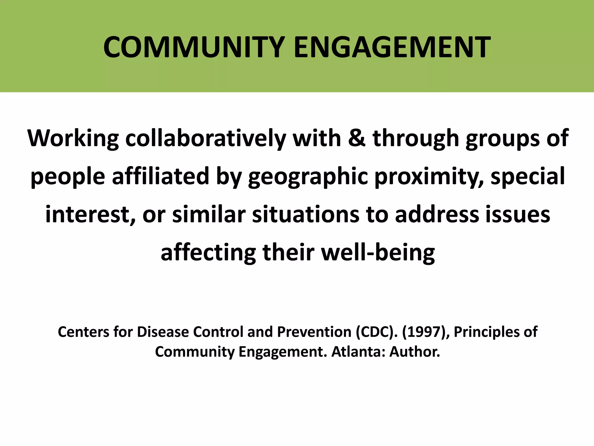 Community Engagement | PPTX