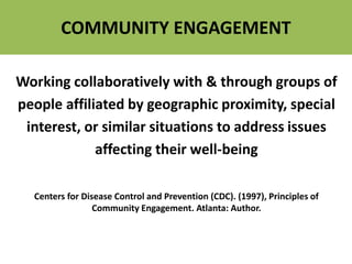 Community Engagement | PPTX