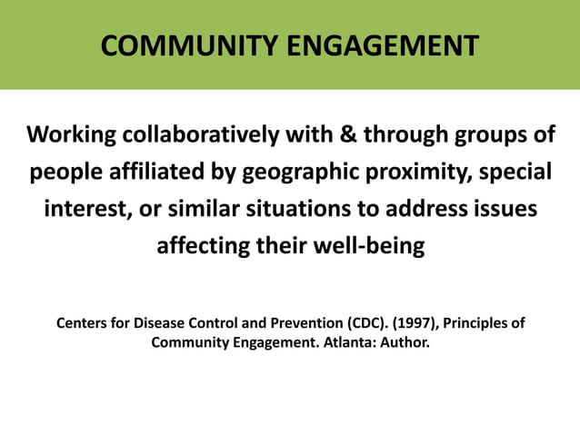 Community Engagement | PPTX