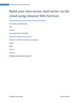 Build your own secure mail server on the cloud using Amazon Web Services | DOCX