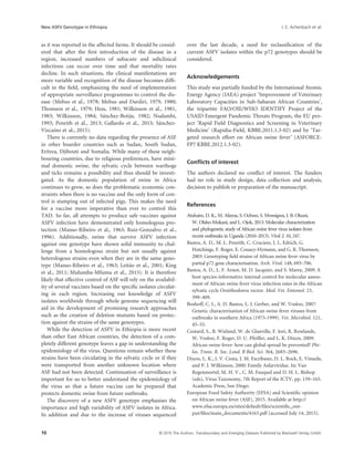 New genotype of ASF in Ethiopia | PDF