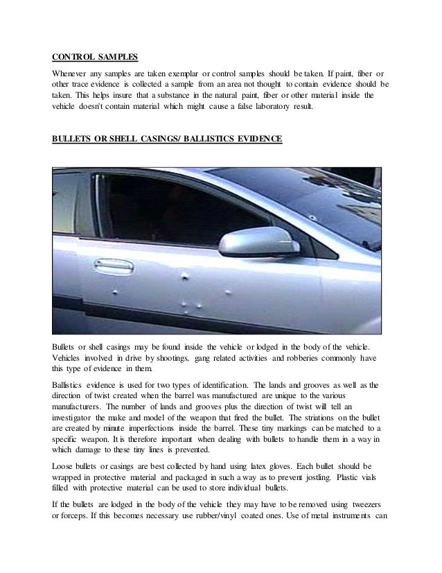 HOW TO INSTRUCTION GUIDE FOR HOW TO PROCESS A VEHICLE FOR EVIDENCE-FO…