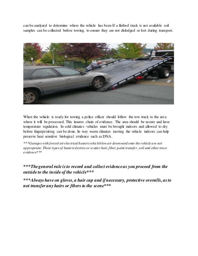 HOW TO INSTRUCTION GUIDE FOR HOW TO PROCESS A VEHICLE FOR EVIDENCE-FO…