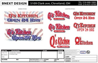 Qs Kitchen logo and banner options | PPT