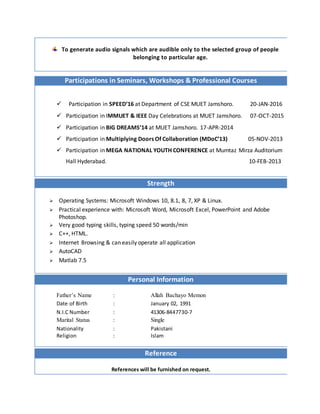 Resume | DOCX | Operating Systems | Computer Software and Applications