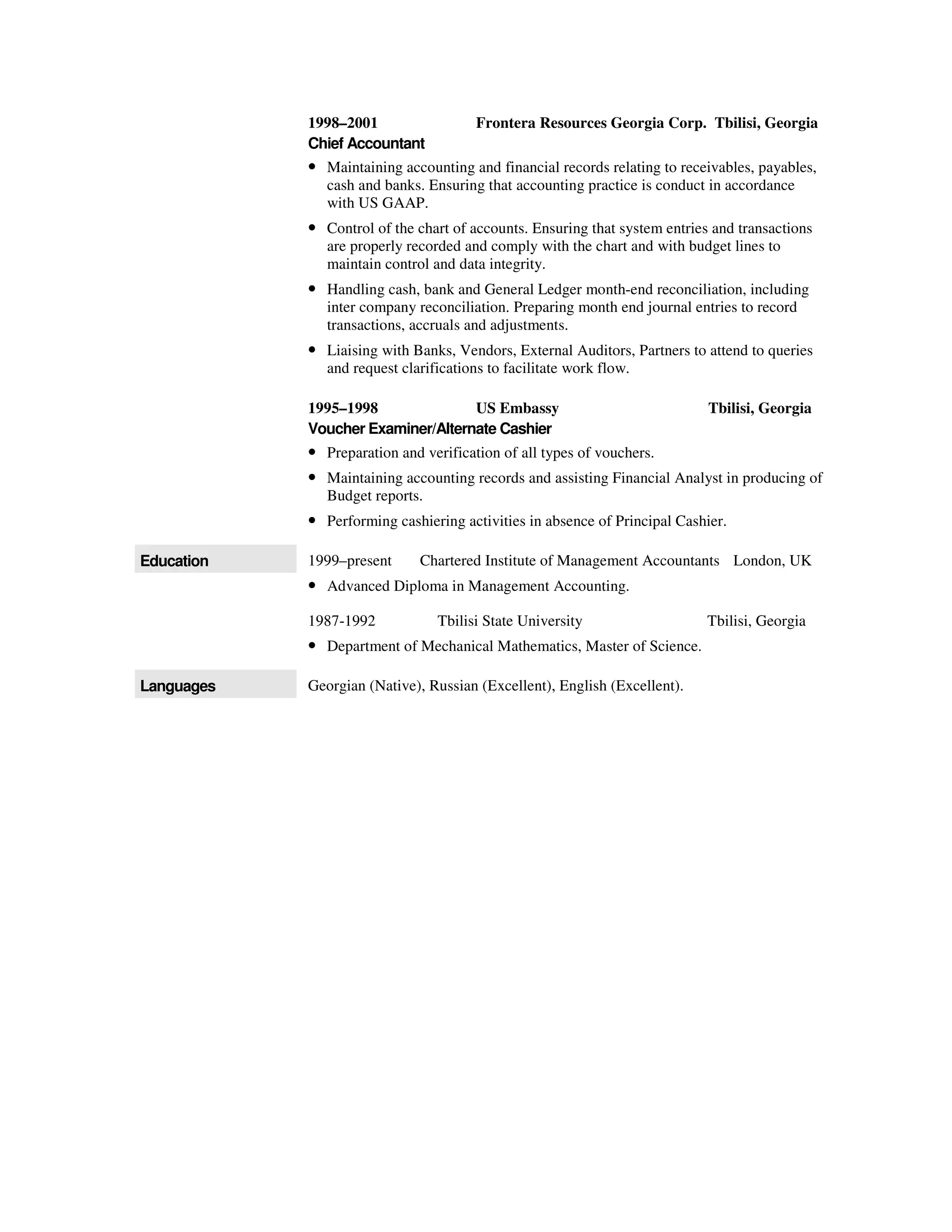 Resume - GK 2015 | PDF
